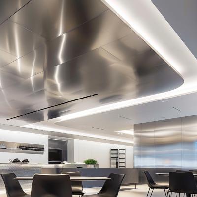 China Decorative Stainless Steel Ceiling Systems 304 316 Unique Patterns Max 4000mm for sale