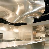 China Custom Stainless Steel Ceiling Tiles 304 0.5-3.0mm PVD Color Mirror Finish for sale
