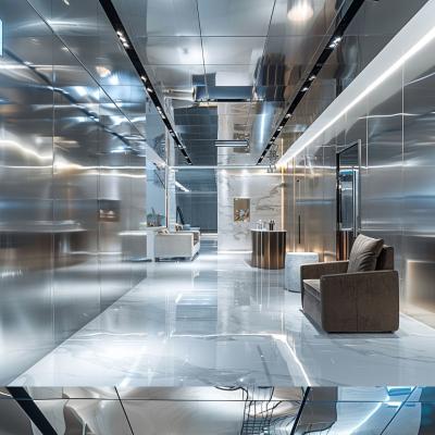 China 304 316 201 430 Stainless Steel Ceiling Easy to Clean Hygienic Environments 0.5-3.0mm for sale