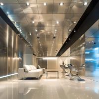 China Seamless Stainless Steel Wall Panel Cladding For Sleek Exterior Lines for sale