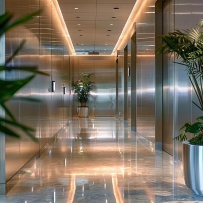 China Premium Stainless Steel Cladding, Champagne Gold, 6mm Thick, for Prestigious Projects for sale