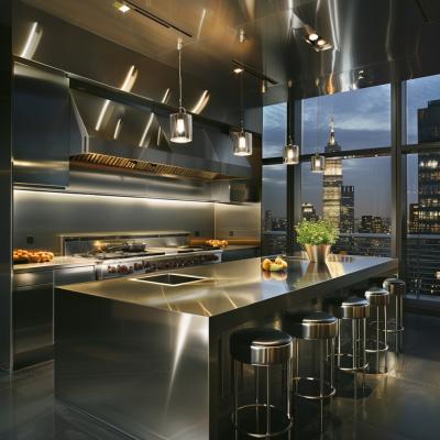 China Heavy-Duty Stainless Steel Facade , Textured Surface , 6mm Thick , For Security Measures for sale