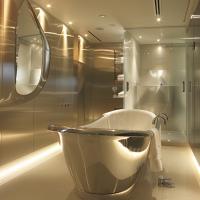 China Stylish Stainless Steel Cladding Silver Brushed For Contemporary Office Buildings for sale