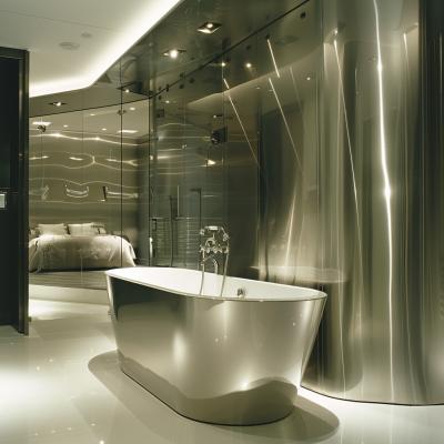 China Stylish Stainless Steel Cladding Textured Black For Unique Architectural Accents for sale