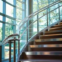 China Stainless Steel Handrail with Crystal Accents for Glass Fencing 304 316 850mm Height for sale