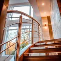 China Stainless Steel Handrail 1200mm Height for Glass Balustrade 304 316 for sale