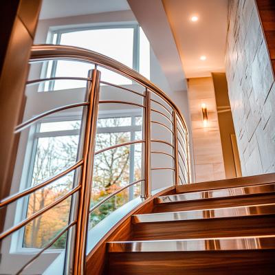 China Stainless Steel Handrail 1200mm Height for Glass Balustrade 304 316 for sale