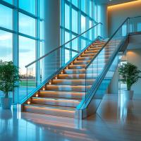 China Stainless Steel Handrail 12mm Side Thickness for Glass Railing 304 316 for sale