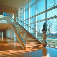 China 316 Stainless Steel Handrail with Crystal Accents for Glass Railing 850mm Height for sale