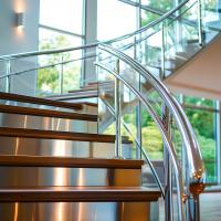 China Stainless Steel Handrail 950mm Height for Glass Staircase 304 316 Grade for sale