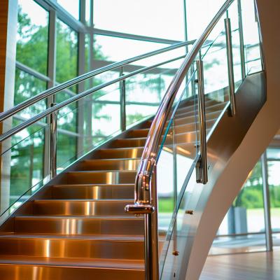China Stainless Steel Handrail 304 316 Polished Finish for Glass Balustrade 850mm Height for sale