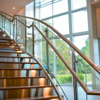 China Heavy-Duty Stainless Steel Handrails for Commercial Use for sale