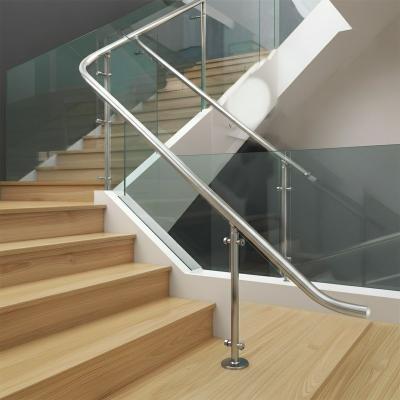 China Stainless Steel Handrail 304 316 Polished Finish for Glass Railing 850mm Height for sale