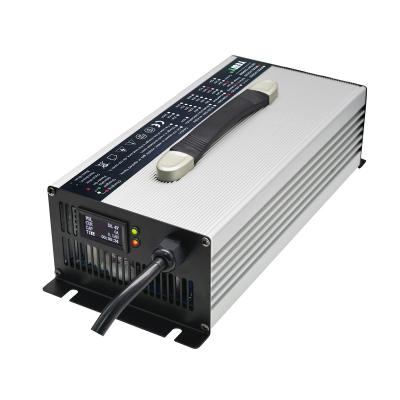 China 45A 36V Li Ion Battery Charger Silver LCD Display Aluminum Alloy for sale