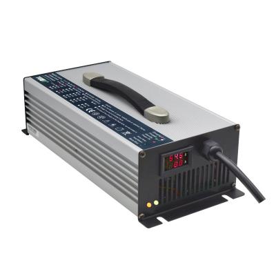 China Silver 24V Li Ion Charger 65A Intelligent Lithium Battery Charger for sale
