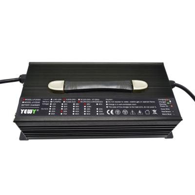 China 88.2v 20a Gel 72 Volt Lead Acid Battery Charger Aluminum Alloy for sale