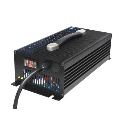 China 48V 36V 24V 12V Lithium Battery Charger Smart High Efficiency for sale