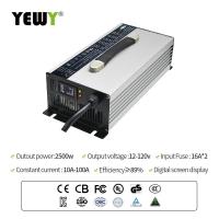 China Golf Cart Smart Li Ion Battery Charger 60V 30A High Power LED Display for sale