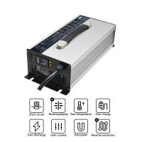China Golf Cart Smart Li Ion Battery Charger 60V 30A High Power LED Display for sale