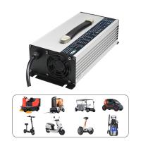 China Golf Cart Smart Li Ion Battery Charger 60V 30A High Power LED Display for sale