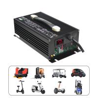 China 48V 20A LiFePO4 Fast Charger Black Golf Cart Battery Charger ODM for sale