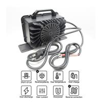 China Fan-Controlled Electric Powered Car 60V 8A Electric Scooter Charger With Cooling Control for sale