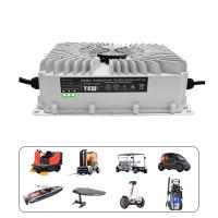 China 24V 25.2V Li-Ion 40A 35A Truck Lift Battery Charger Custom AC DC Connector Plug for sale