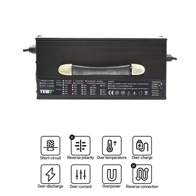 China 96V 108V 16A 10A Bluetooth Lead Acid Battery Charger With Automatic Shut-off for sale