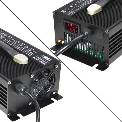 China Fan Cooling 48V 20A Electric Forklift Battery Charger With Short Circuit Protection for sale