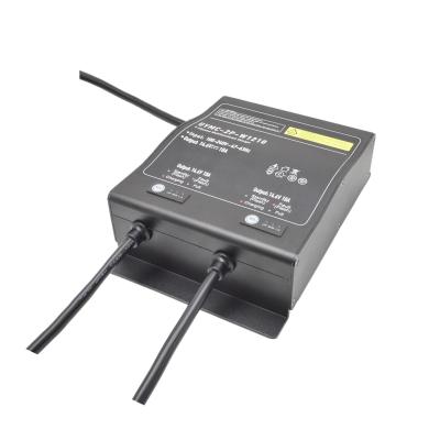 China Waterproof 2 Bank 20 Amp Automatic Lithium Ion Batteries 12V 10A  24V 10A Battery Charger for sale