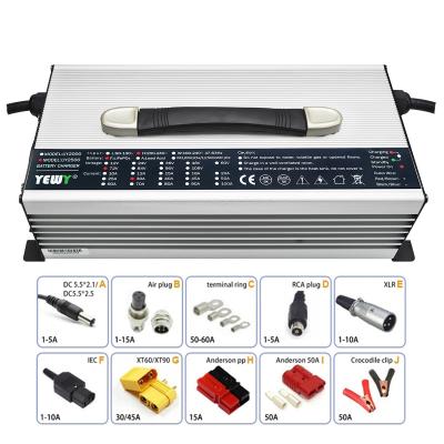 China 12v100a 24v70a 60v 72v Lithium Ion Lifepo4 Electric Bike Balancing Scooter Car Battery Charger for sale