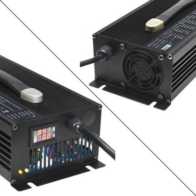 China High Power 2500w 24V Lead Acid Lithium Ion Lifepo4 Electric Forklift Lifepo4 Battery Full Charge Voltage Battery Charger for sale