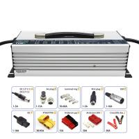 China 72v23a 28a auto car Lifepo4 35a lithium ion lead acid 24v 36v 48v 60v electric forklift battery charger for sale