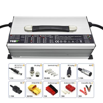 China electric vehicle charger for UY2000 29.2V battery car 24v 50a lifepo4 36v 48v EV Mobile Battery charger for sale
