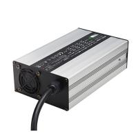 China MCU Controlled Motorcycle Battery Charger 60v 72v Output in Dual Black/Silver for sale