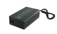 China MCU Controlled Motorcycle Battery Charger 60v 72v Output in Dual Black/Silver for sale