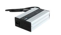 China MCU Controlled Motorcycle Battery Charger 60v 72v Output in Dual Black/Silver for sale