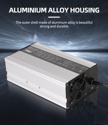China 48v 10a customized Aluminum Alloy Motorcycle Battery Charger with Safety Protection for sale