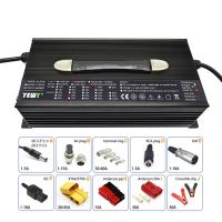 China Electric pallet truck battery charger 12V 24V 36V 48V 60V 72V lifepo4 lithium ion battery charger for sale
