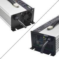 China 12S 13S 14S 50.4V 54.6V 58.8V 25A 30A lithium ion gel lipo 48v 30a AGV forklift adjustable voltage battery charger for sale
