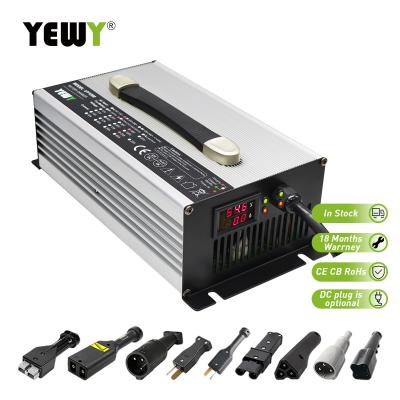 China 1200Watts LFP GEL batteries 12v 50a 110v/220v 12V 48V 1200W battery charger for Golf cart for sale