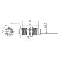 China MR-P26 Industrial Control Automation MR-P26N MR-P26P MR-P26NO MR-P26NC MR-P26PO MR-P26PC Cylindrical Magnetic Sensor for sale
