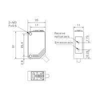 China PTE-X09P PTE-X09N PTE-X14P PTE-X14N PTE-D30N PTE-D30P Photoelectric Sensor Glass Plastic Bottle Inspection for sale
