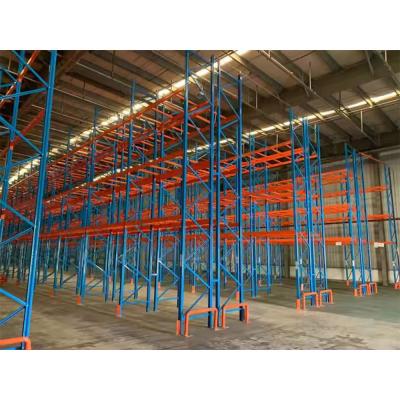 China Heavy-Duty Industrial Pallet Racking System, Powder-Coated Steel Warehouse Shelving, Storage Rack Units for sale