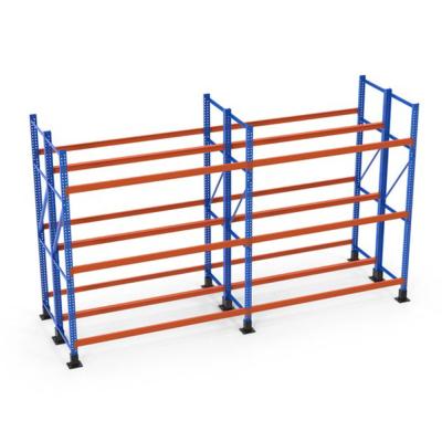 China Custom Heavy-Duty Selective Pallet Racking, Industrial Steel Beam Rack, Adjustable Powder-Coated Metal Rack for Warehouse Storage for sale
