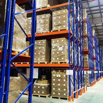 China Heavy-Duty 5-Level Steel Beam Racking System, Multi-Coated Anti-Corrosion Metal Pallet Racking for High-Efficiency Warehouse Storage for sale