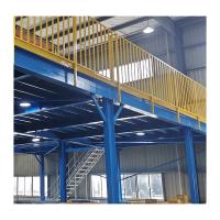 China Integrated System of Industrial Mezzanine Floors and Steel Platforms with Vertical Warehouse Stacking Racks for sale