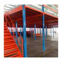 China Customizable Heavy-Duty Steel Warehouse Racking with Mezzanine Platform Accessories for sale