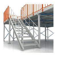 China OEM/ODM Wholesale Custom Industrial Mezzanine Floor Racking Units with Warehouse Stair Lifts and Customizable Stacking Racks for sale