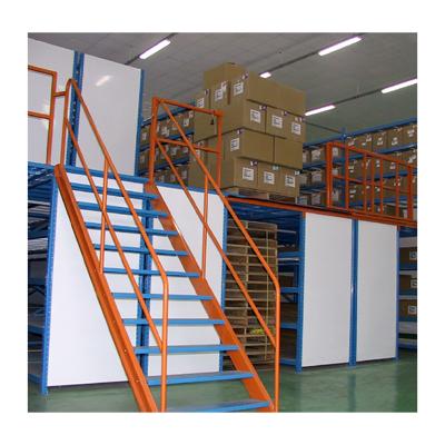 China Customizable Heavy-Duty Corrosion-Resistant Warehouse Racking with 2-Level Mezzanine Structure, 300 kg/m² Load Capacity & Flexible Adjustment for sale